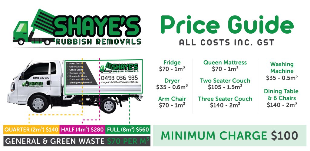 Brisbane Rubbish Removal Price Guide | Shaye's